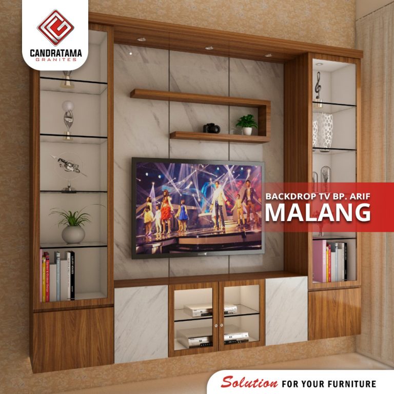 INTERIOR BACKDROP TV BAPAK ARIF MALANG