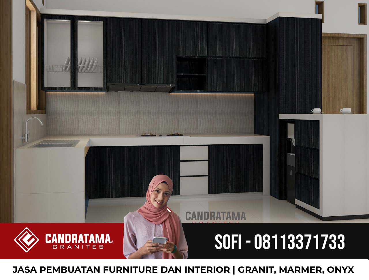 Desain Kitchen Set Duco Malang - Finishing Mewah Dapur Modern