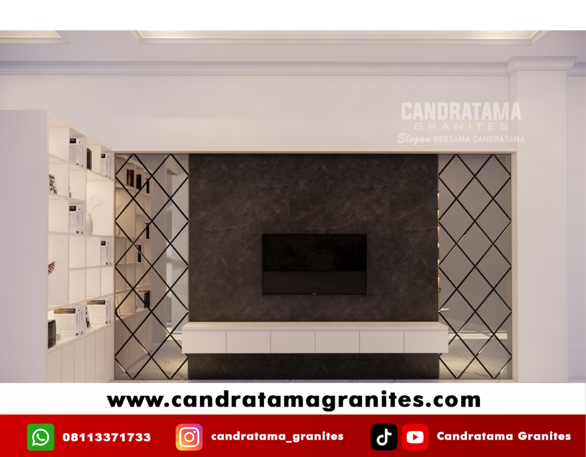 Memperindah Ruang Keluarga dengan Desain Interior Backdrop TV ...